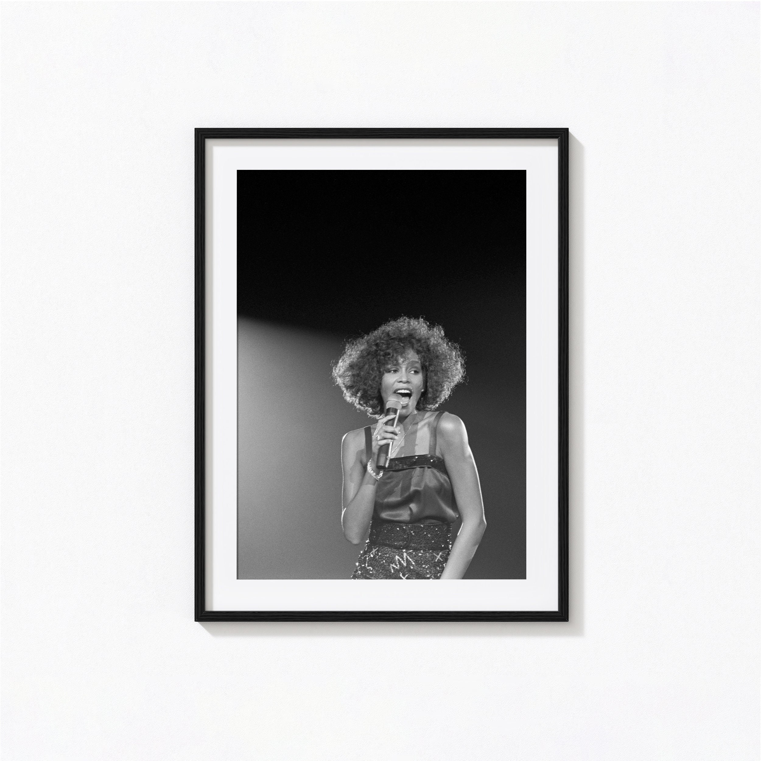 Whitney Houston Posters / Whitney Houston Black and White Wall - Etsy