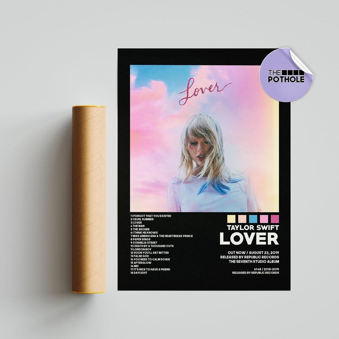 Taylor Swift Posters / Lover Poster / Album Cover Poster, Poster Print ...