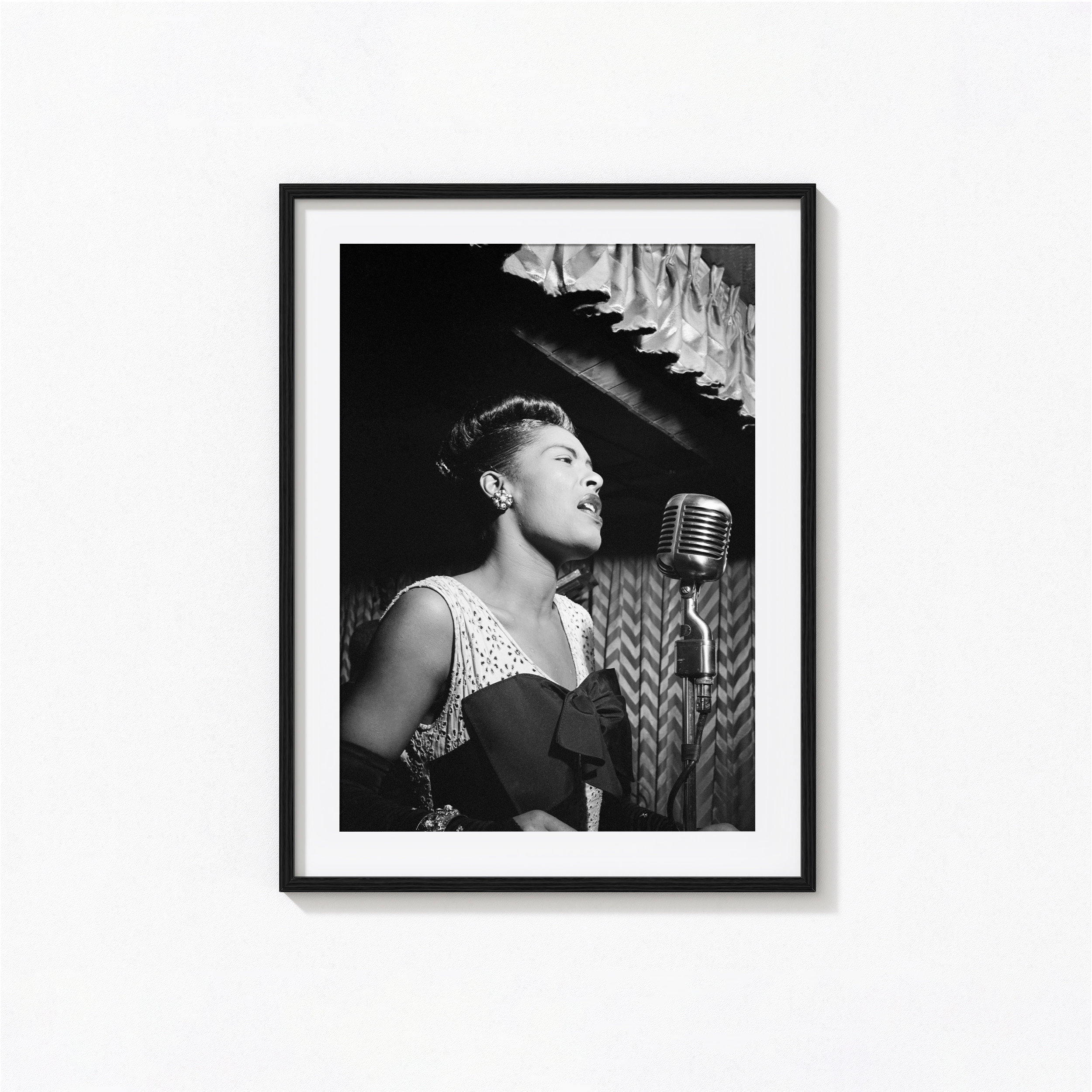 Billie Holiday Posters / Billie Holiday Black and White Wall Art,album ...