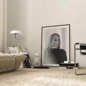 Adele Posters / Adele Black and White Wall Art, Album Cover Poster ...
