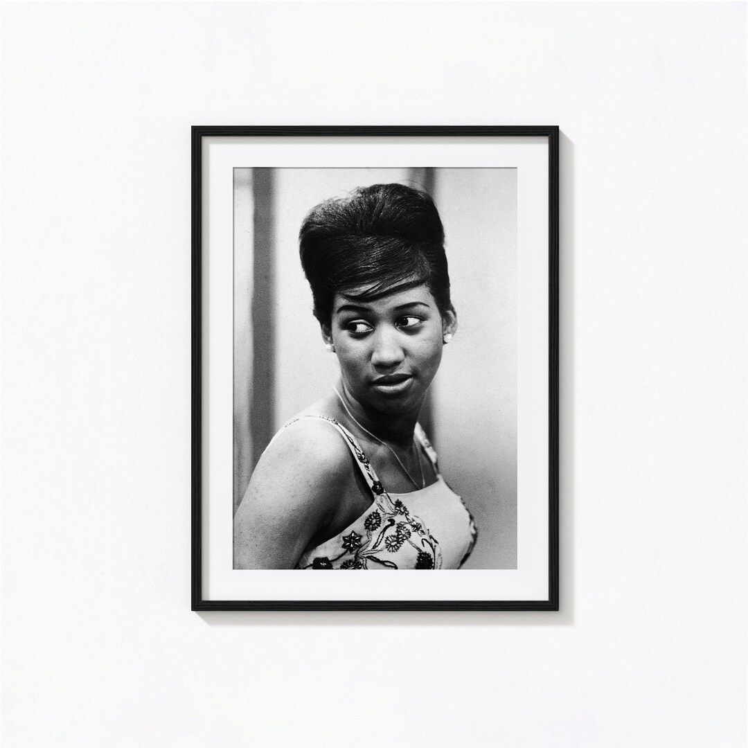 Aretha Franklin Posters / Aretha Franklin Black and White Wall - Etsy
