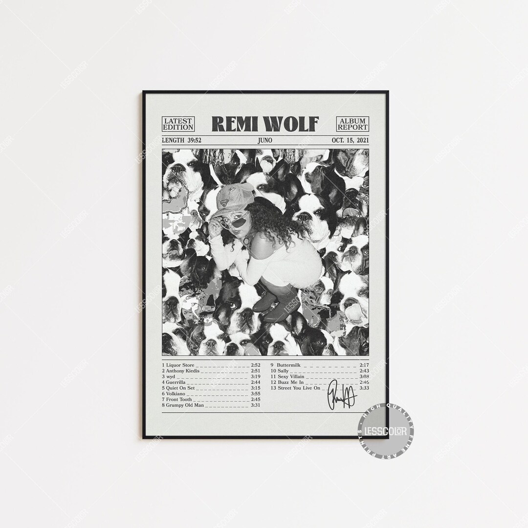 Remi Wolf Retro Newspaper Print, Juno Poster, Remi Wolf Poster, Album ...