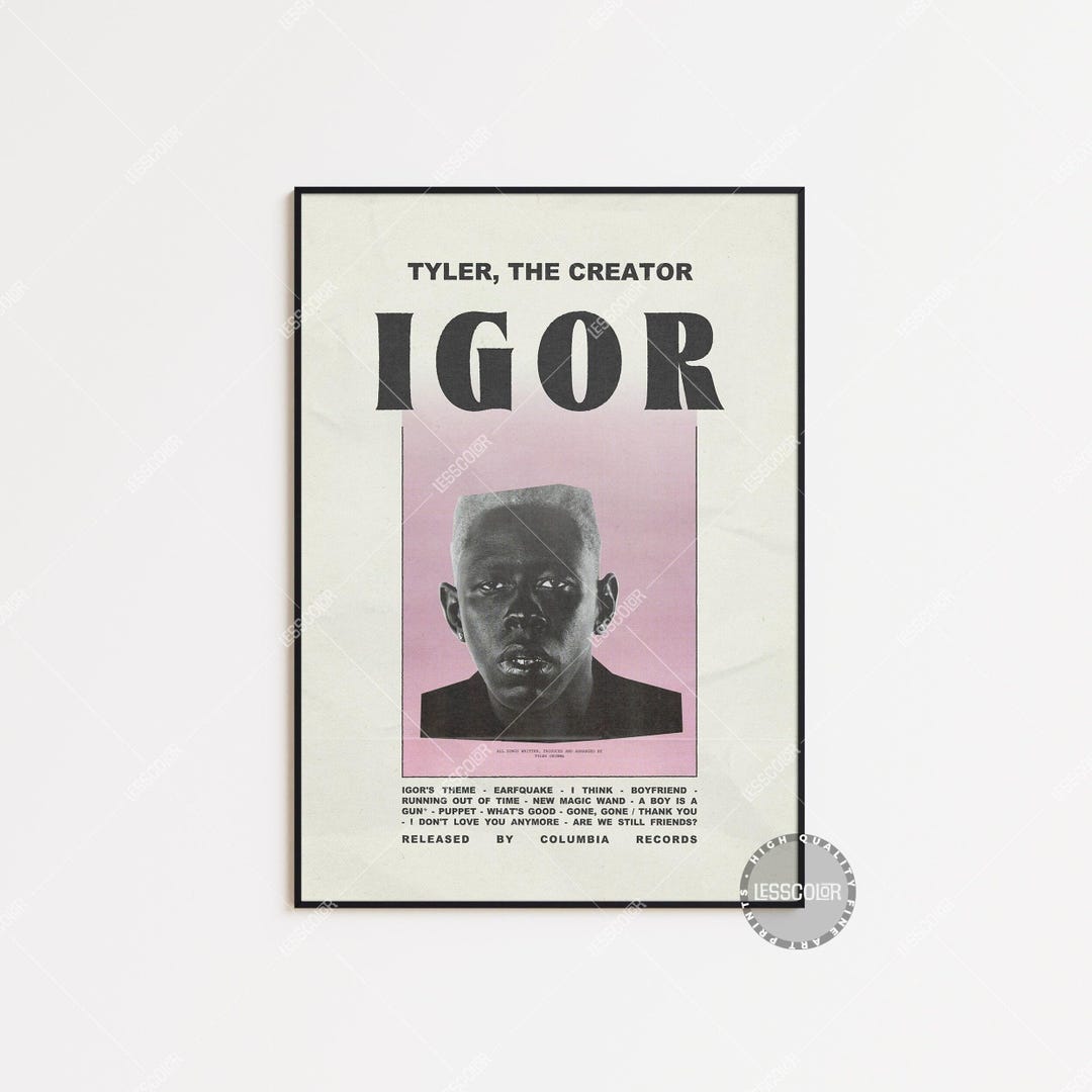 Tyler, the Creator / Vote Igor Poster / Album Cover Poster Photo Poster ...