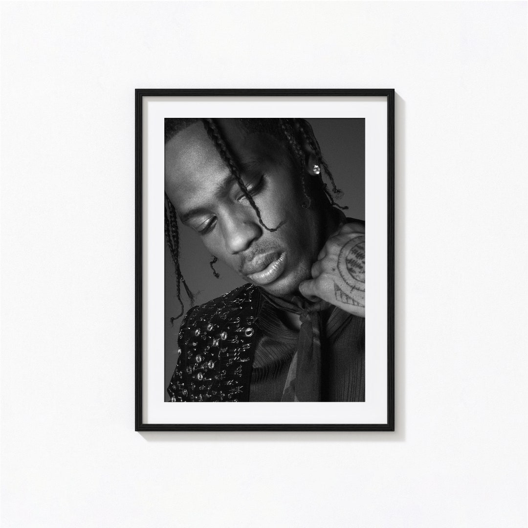 Travis Scott Posters / Travis Scott Black and White Wall Art - Etsy