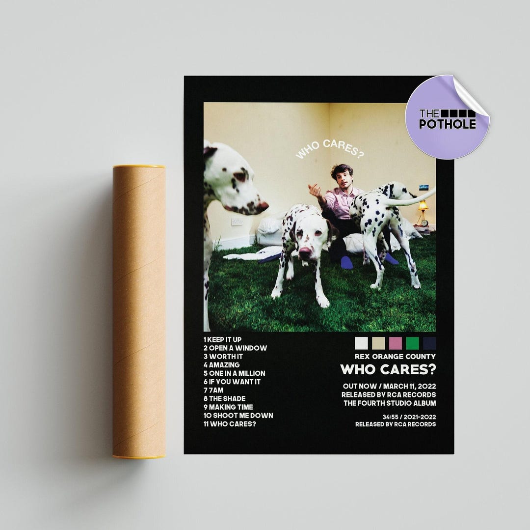 Rex Orange County Posters / Who Cares Poster, Tracklist Album Cover ...