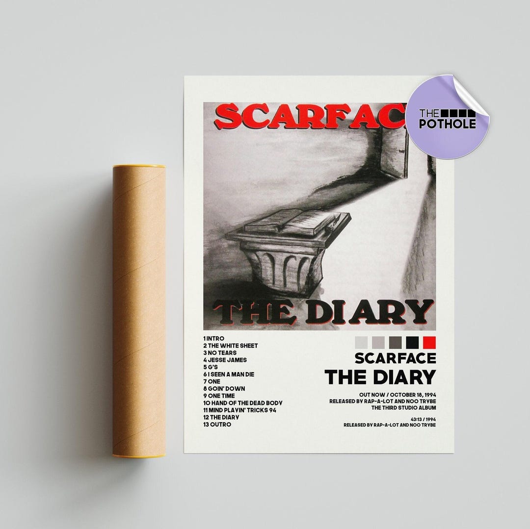 Scarface Posters / the Diary Poster / Scarface, the Diary / Album Cover ...