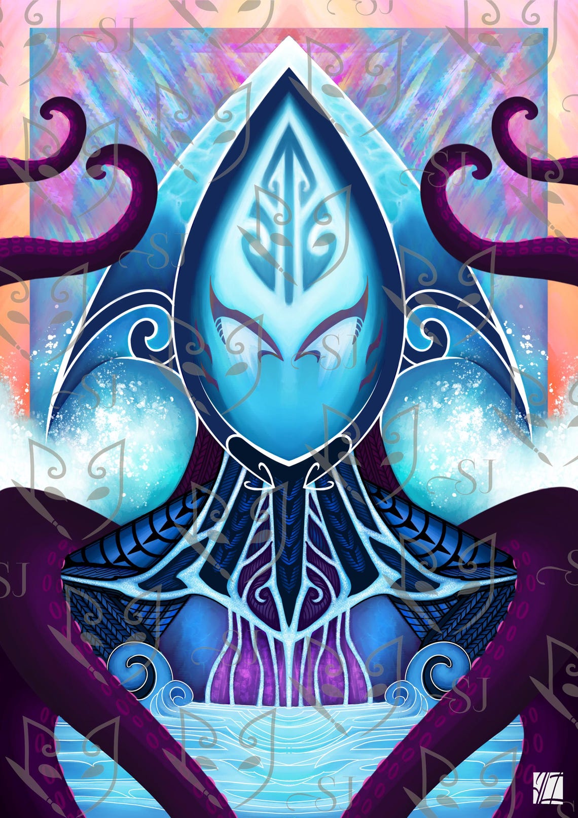 The Sea God TANGAROA | DIGITAL DOWNLOAD | Māori Myths and Legends ...