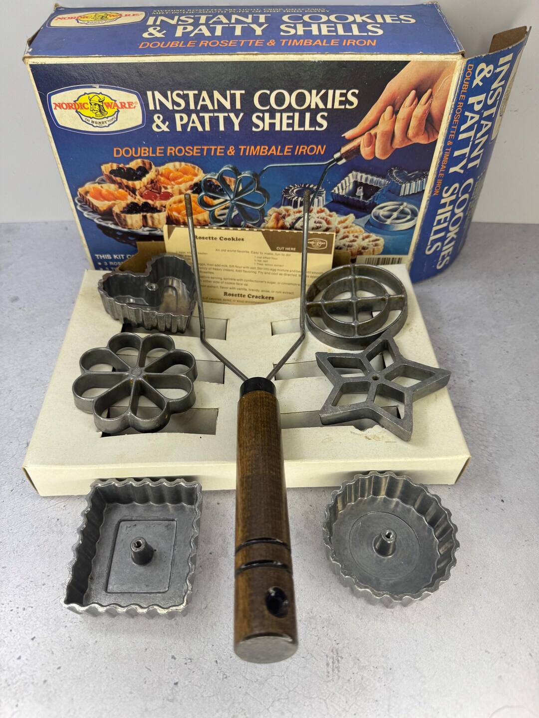 Vintage Nordic Ware Swedish Instant Cookies and Patty Shells Double ...