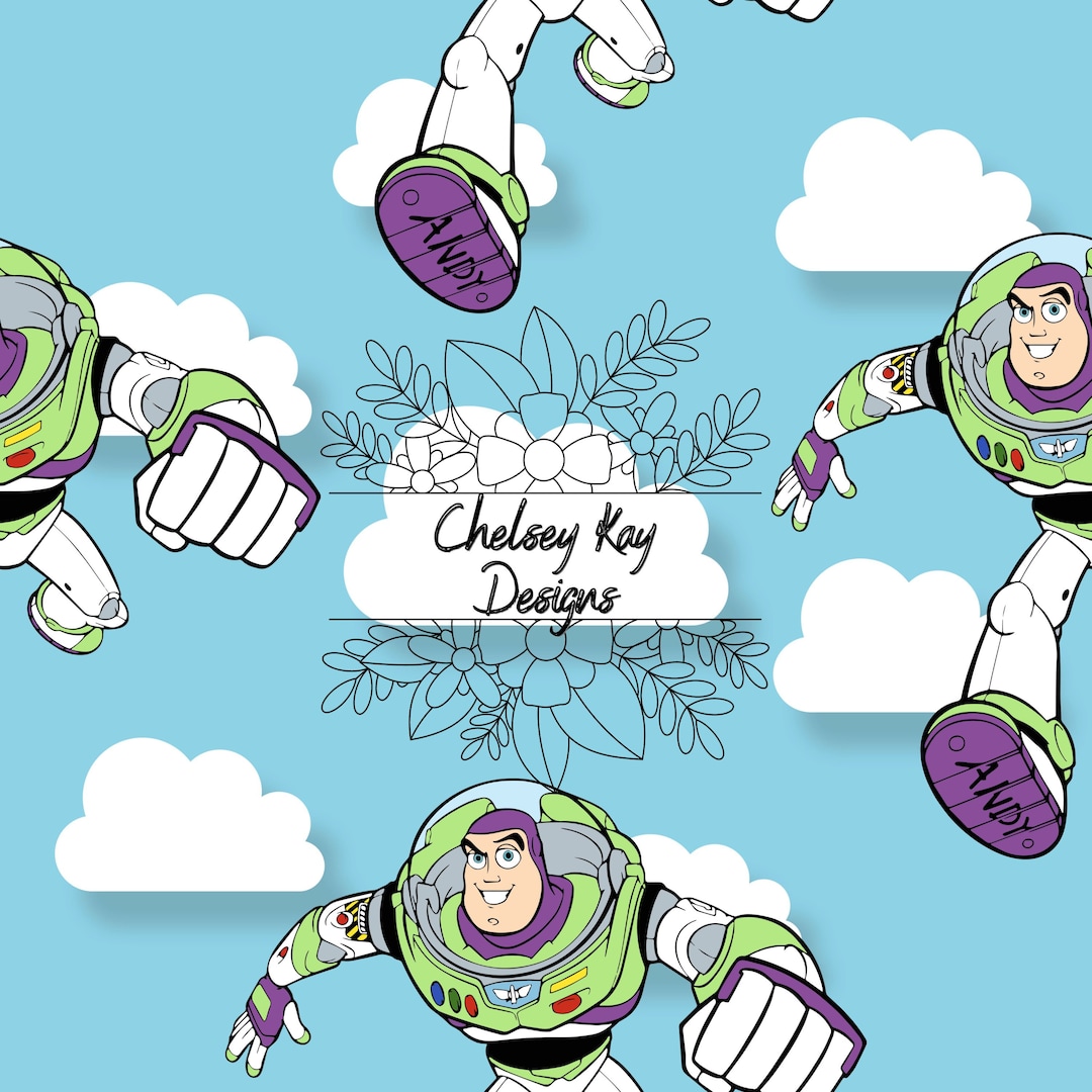 Cloud Buzz Seamless Pattern, Sublimation Design, Toy Cartoon Pattern - Etsy