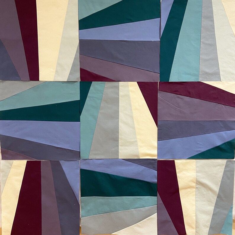 Modern Burst Quilt Block, Digital Pattern, Mdrnburst - Etsy