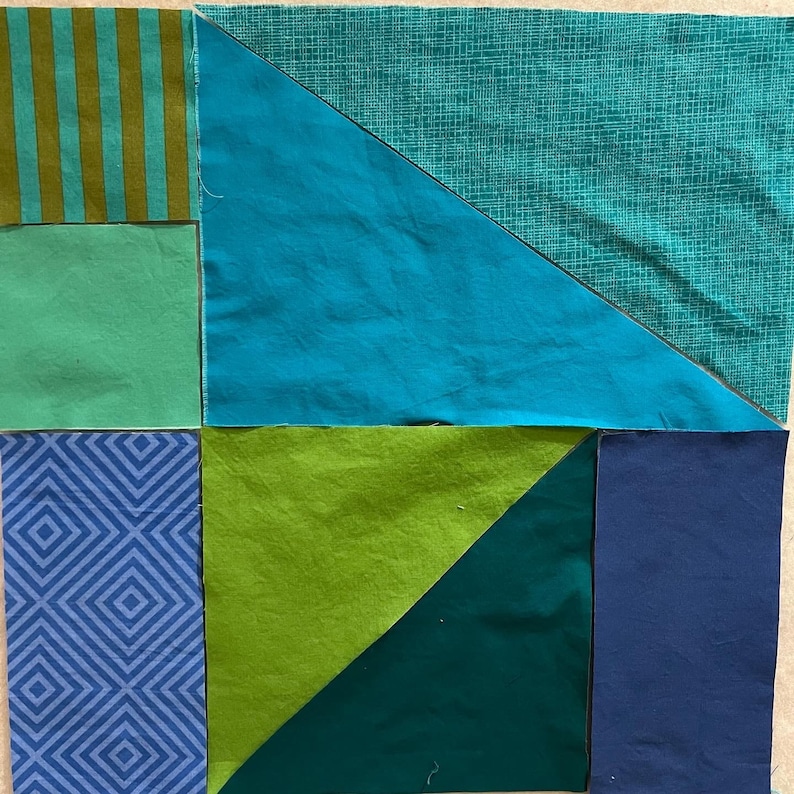 Modern Geometric Quilt Block, Digital Pattern, Mdrngeometry - Etsy