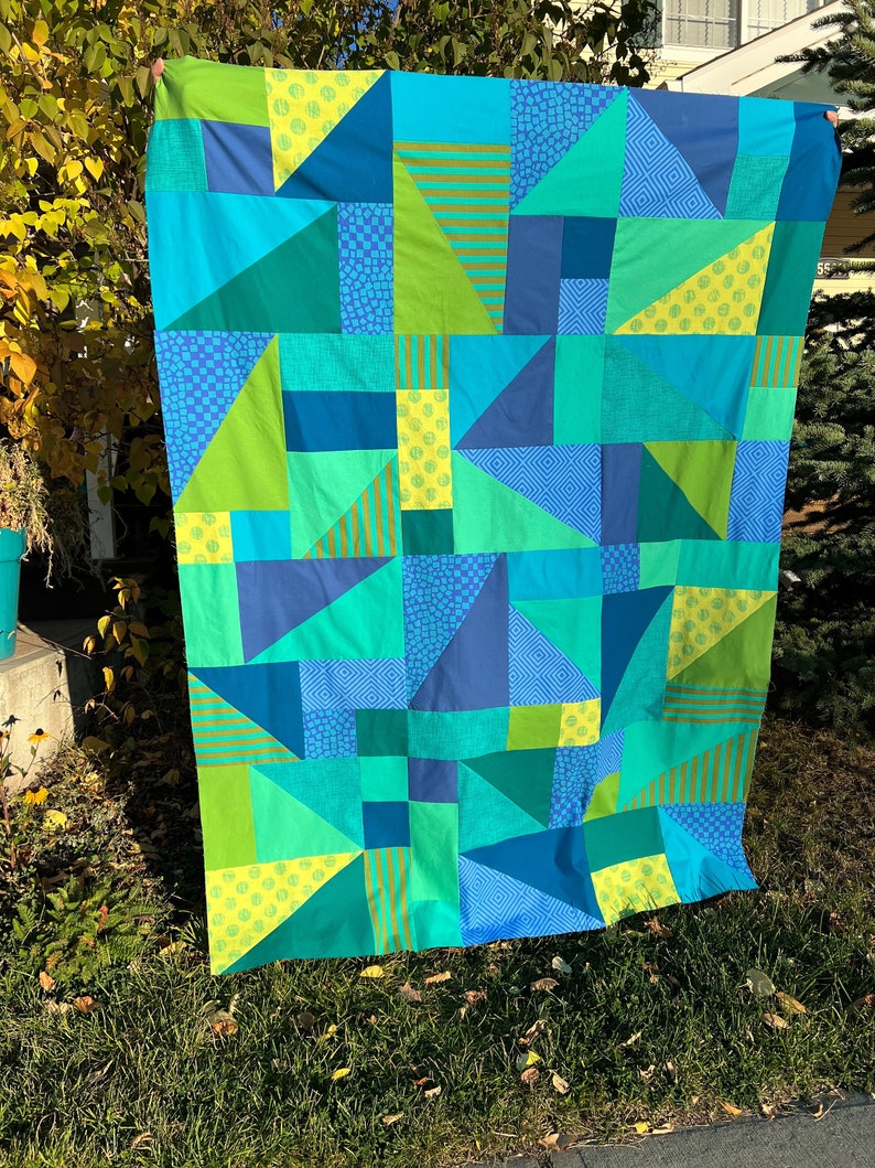 Modern Geometric Quilt Block, Digital Pattern, Mdrngeometry - Etsy