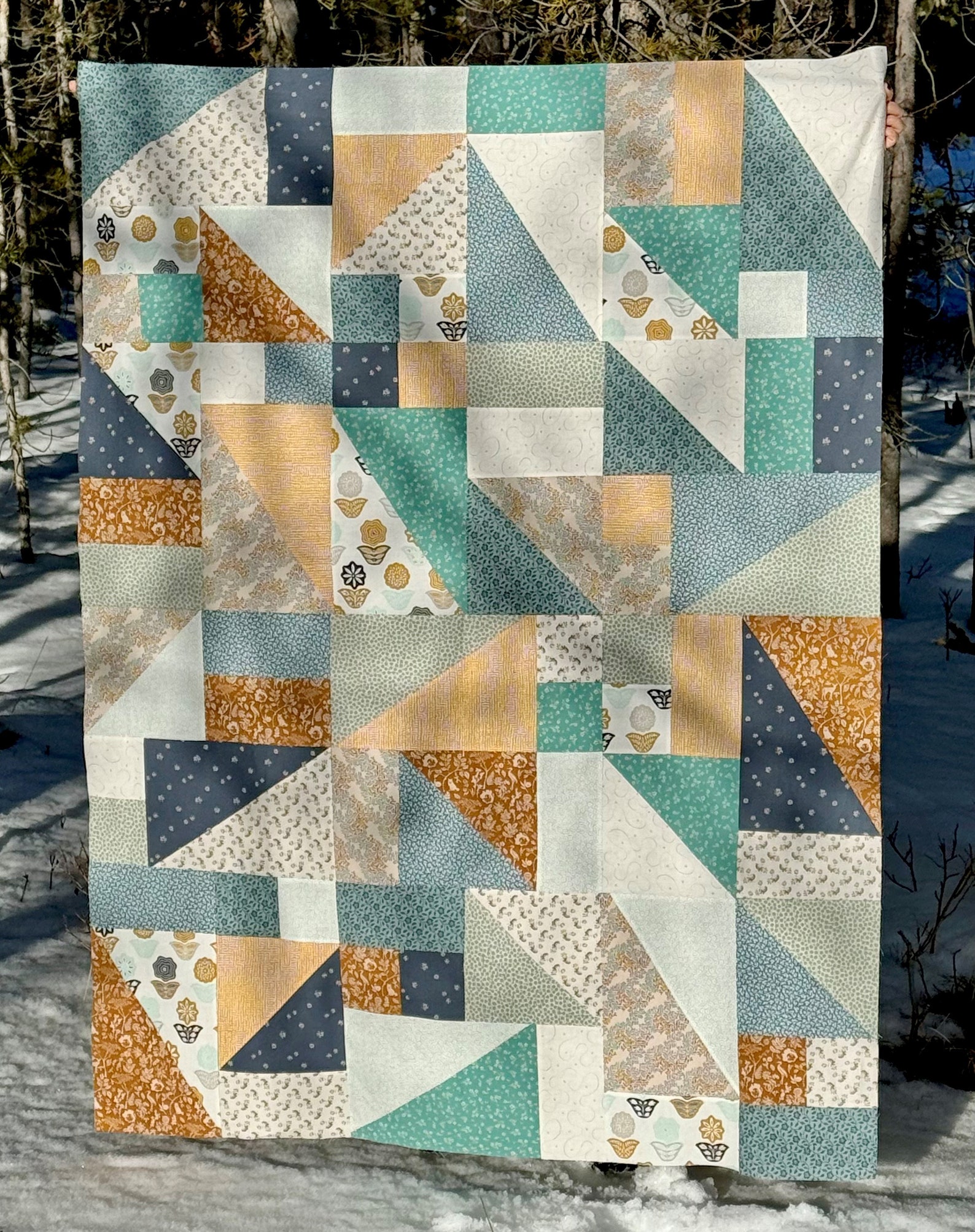 Modern Geometric Quilt Block, Digital Pattern, Mdrngeometry - Etsy