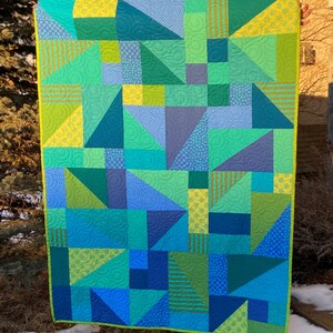 Modern Geometric Quilt Block, Digital Pattern, Mdrngeometry - Etsy
