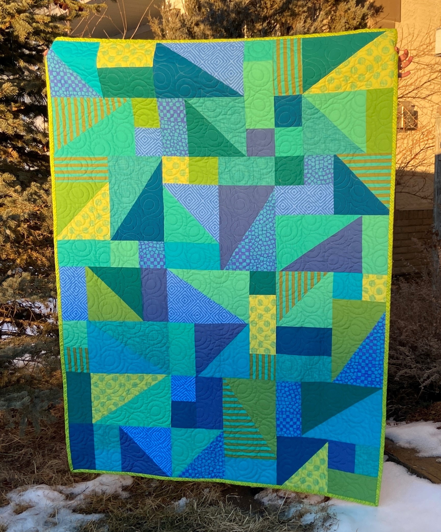 Modern Geometric Quilt Block, Digital Pattern, Mdrngeometry - Etsy