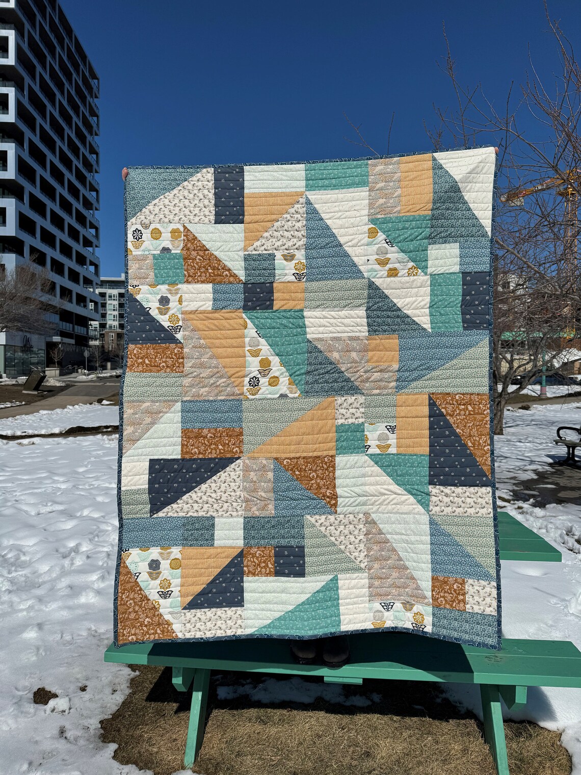 Modern Geometric Quilt Block, Digital Pattern, Mdrngeometry - Etsy