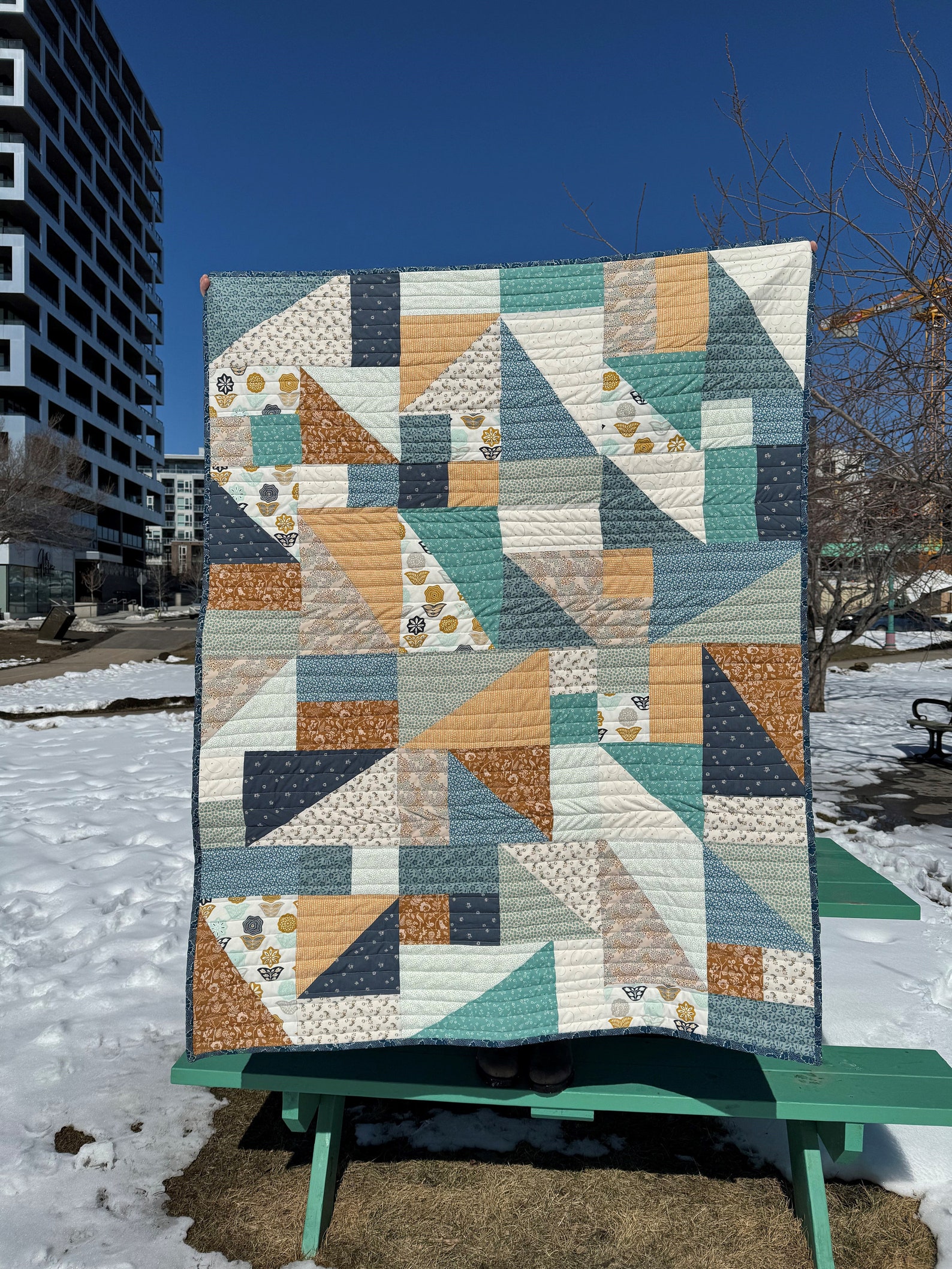 Modern Geometric Quilt Block, Digital Pattern, Mdrngeometry - Etsy