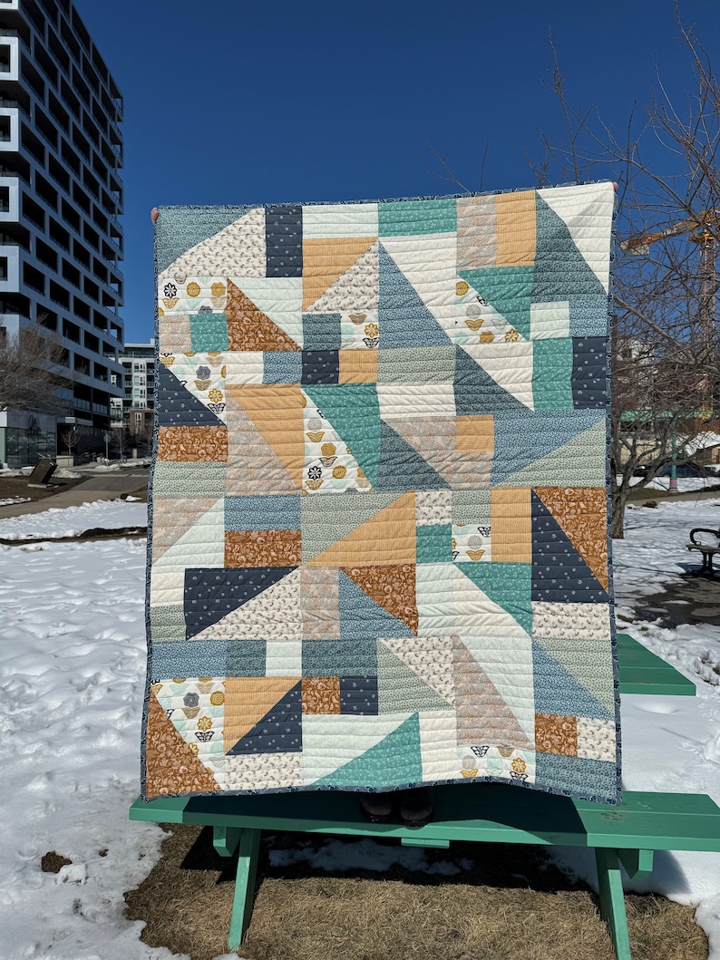 Modern Geometric Quilt Block, Digital Pattern, Mdrngeometry - Etsy