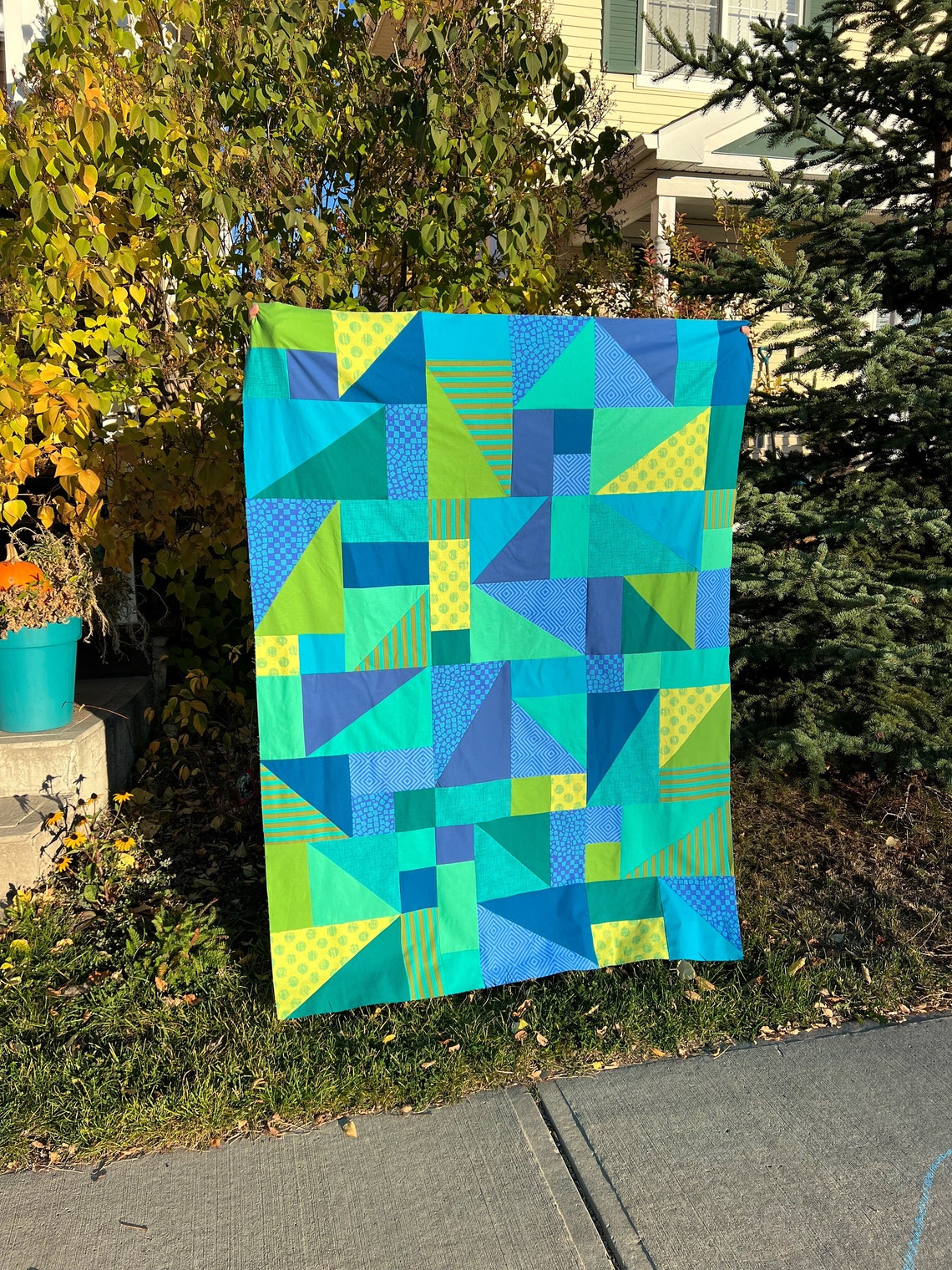 Modern Geometric Quilt Block, Digital Pattern, Mdrngeometry - Etsy