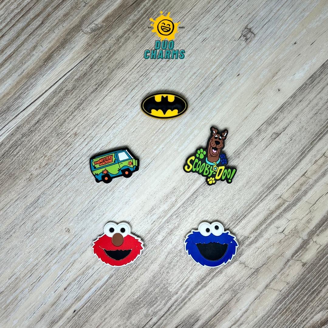 Scooby Elmo Cookie Monster Batman Croc Charms Jibbitz - Etsy