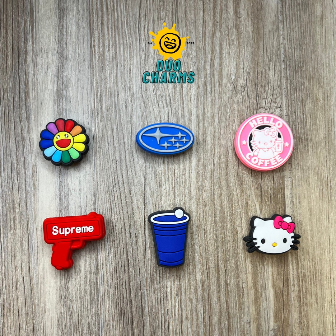 Hello Kitty Croc Charms Subaru Beer Pong Rainbow Flower Supreme - Etsy