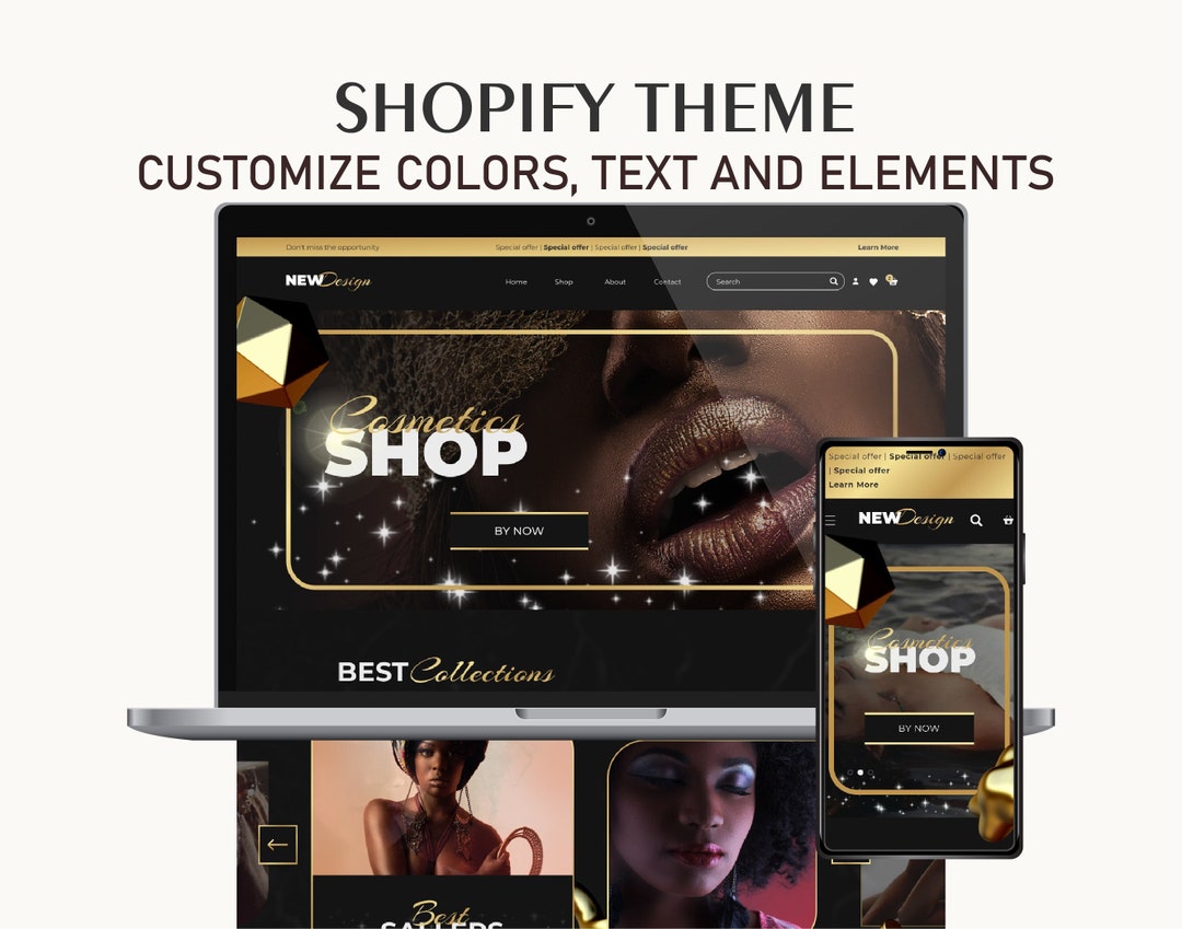 Shopify Template Boutique, Luxe Shopify Theme, Shopify OS 2.0, Custom ...