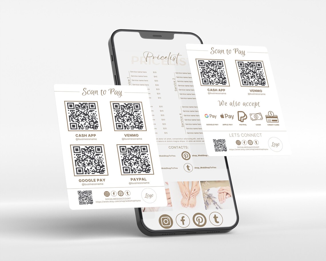 Price List Template, Editable Price List Template Canva, Bundle Price ...