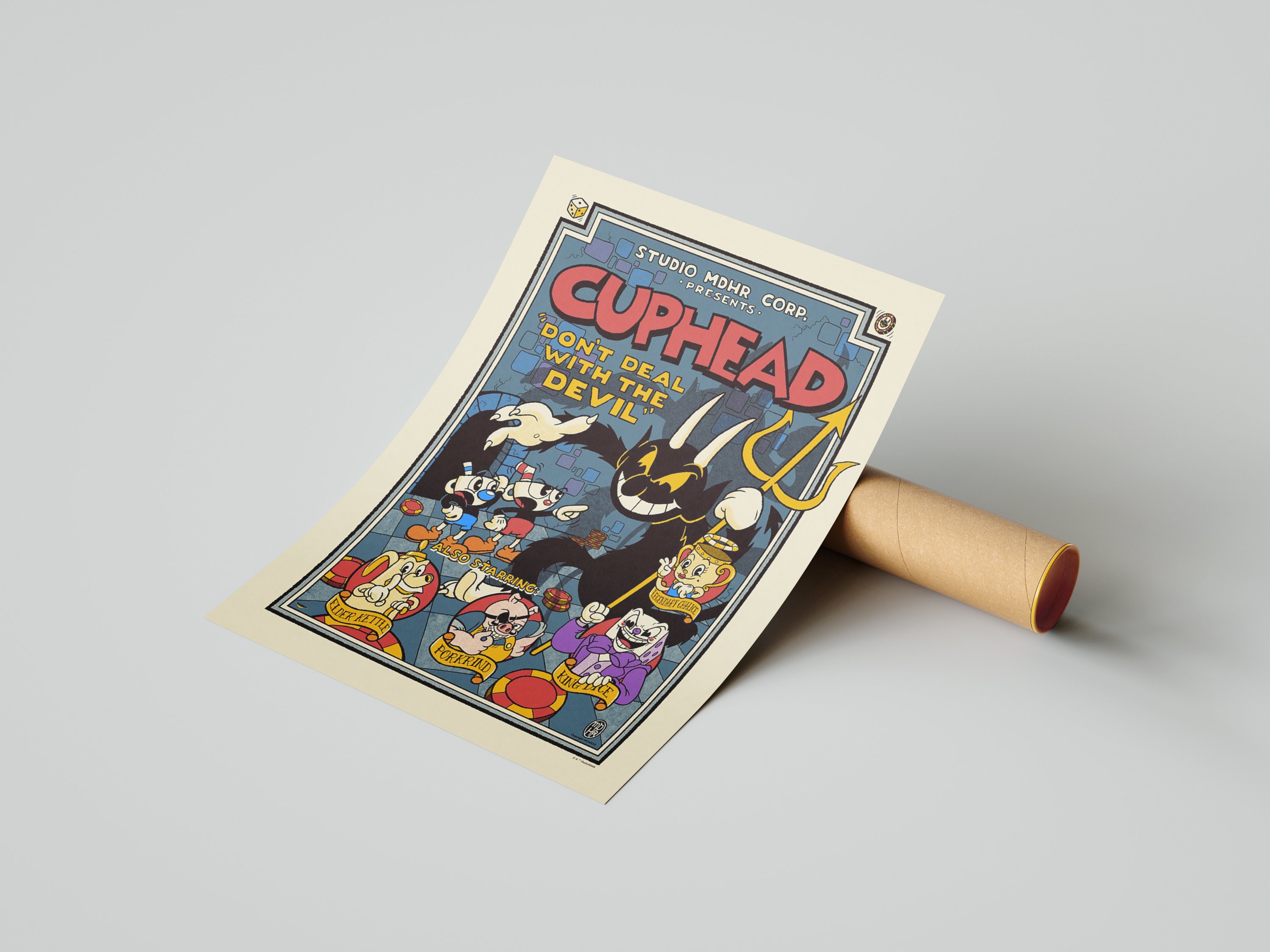 Cuphead Poster Print Gaming Poster Room Decor Wall Decor Gaming Decor ...