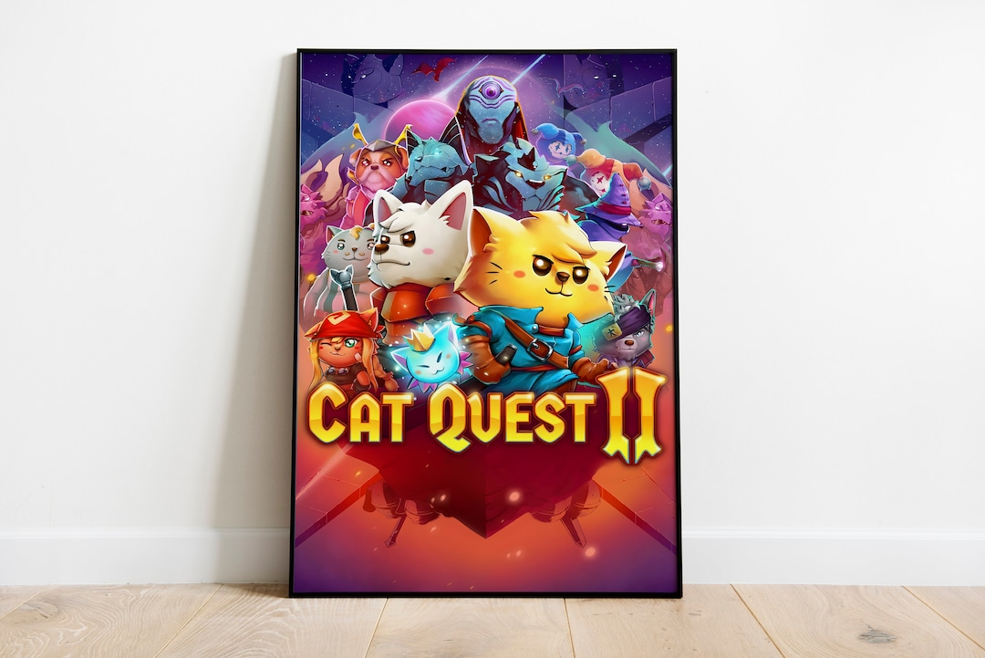 Cat Quest 2 Poster Print | Gaming Poster | Room Decor | Wall Decor ...