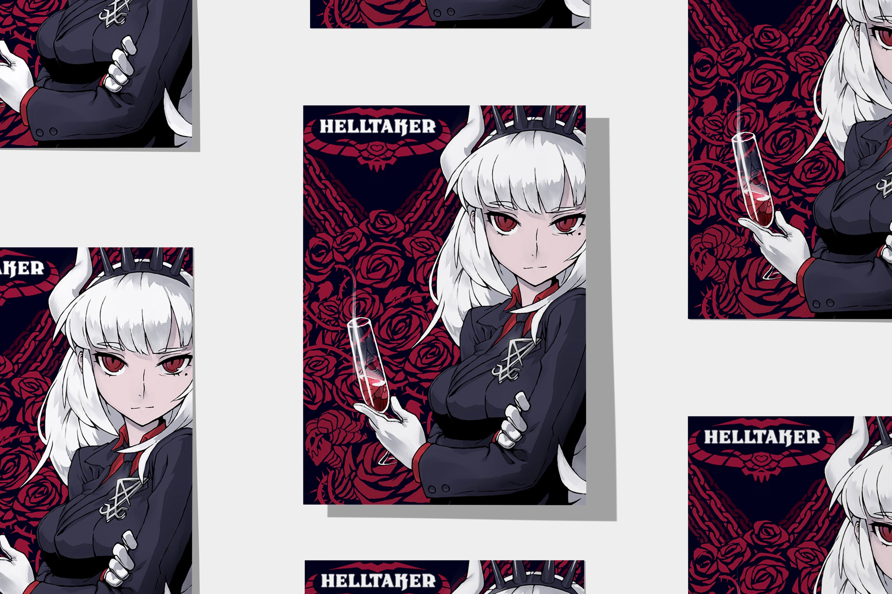 Helltaker Poster Print Gaming Poster Room Decor Wall Decor Gaming Decor ...