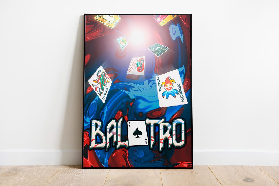 Balatro Poster Print Gaming Poster Room Decor Wall Decor Gaming Decor ...