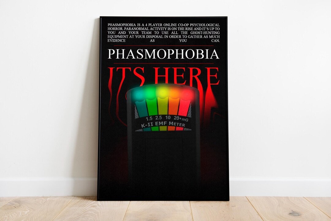 Phasmophobia Poster Print | Gaming Poster | Room Decor | Wall Decor ...