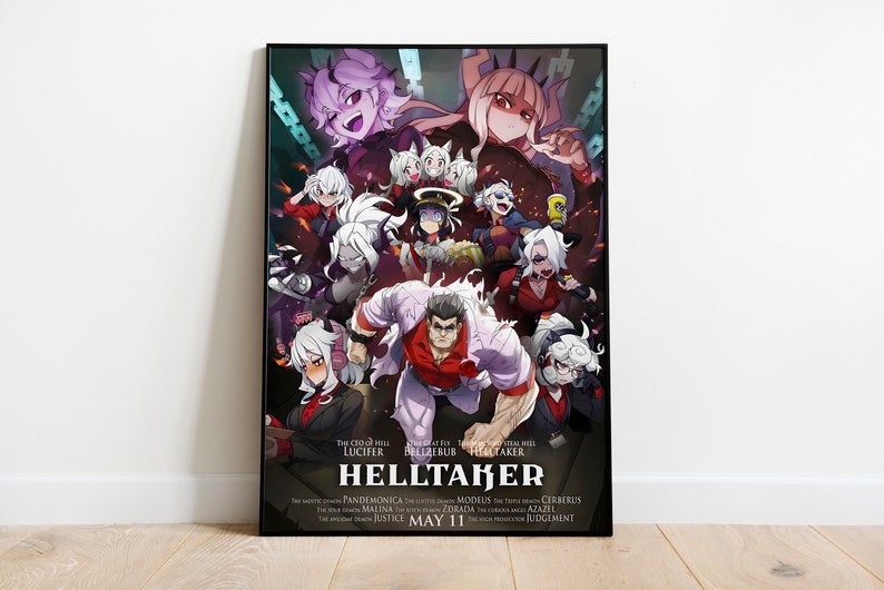 Helltaker Poster Print | Gaming Poster | Room Decor | Wall Decor | Gaming Decor| Gaming Gifts ...