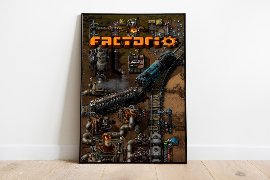 Factorio Poster Print | Gaming Poster | Room Decor | Wall Decor ...