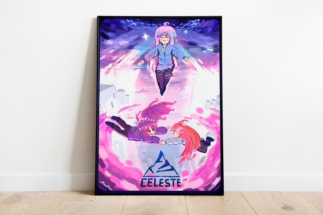 Celeste Poster Print | Gaming Poster | Room Decor | Wall Decor | Gaming ...