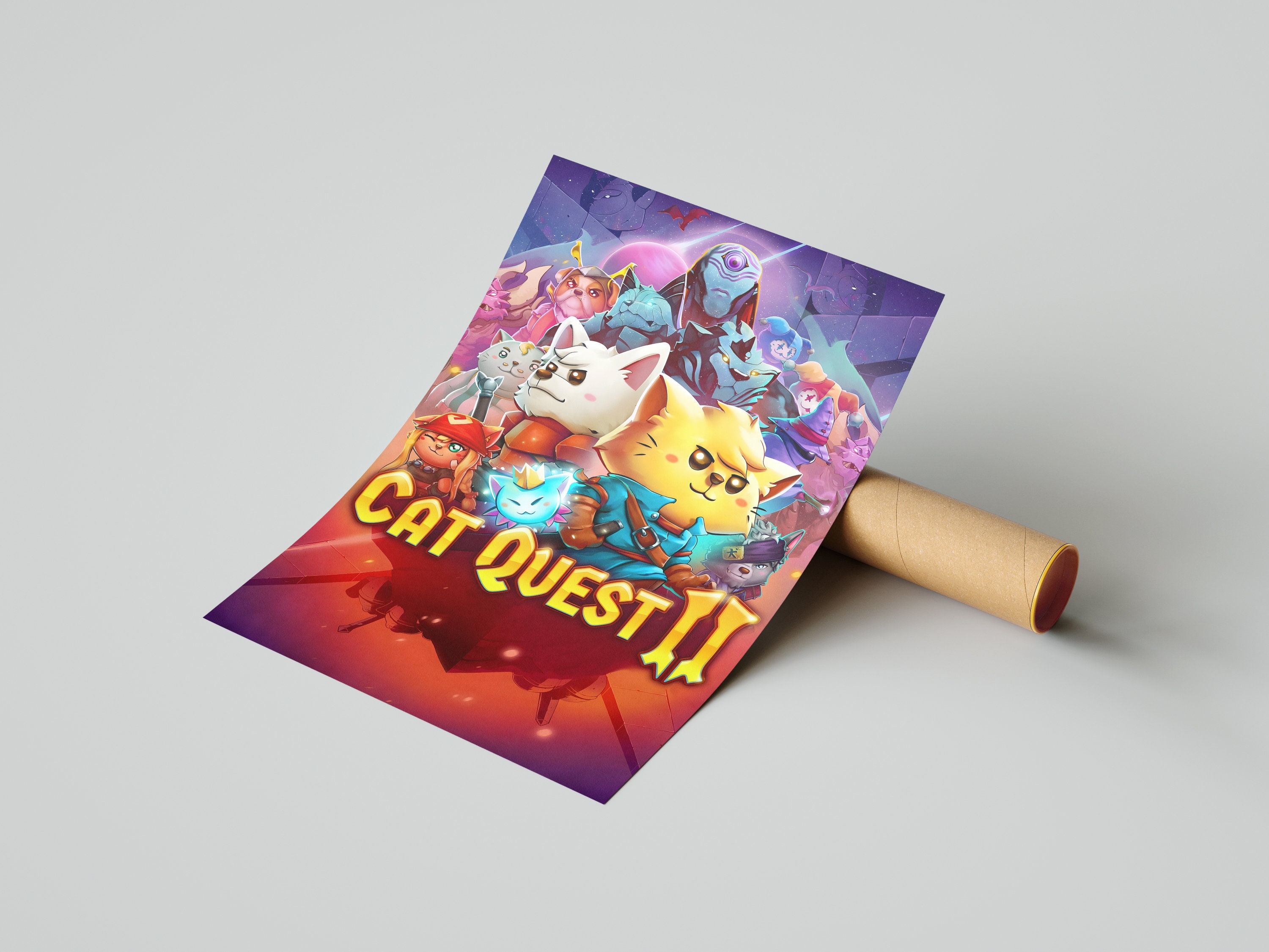 Cat Quest 2 Poster Print | Gaming Poster | Room Decor | Wall Decor ...