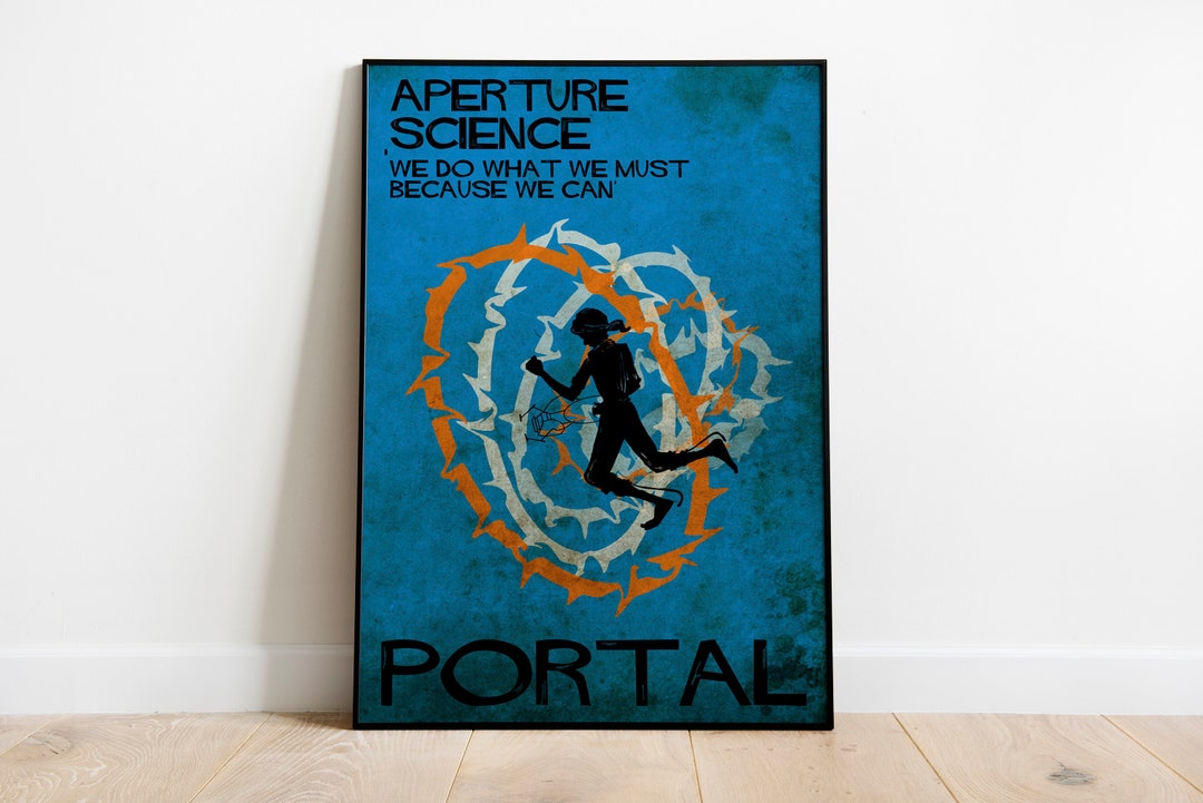 Portal Poster Print | Gaming Poster | Room Decor | Wall Decor | Gaming ...