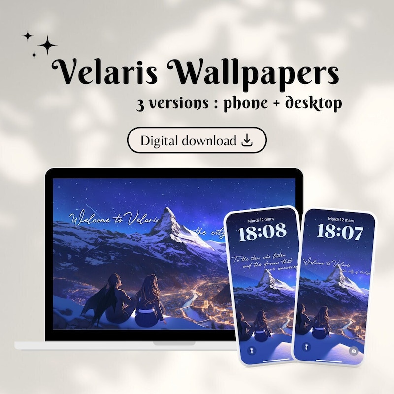 Velaris Desktop Wallpaper - Etsy