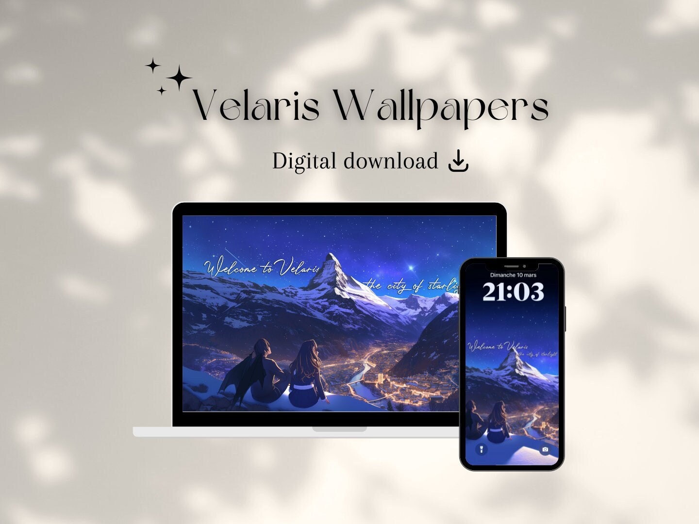 Velaris Wallpaper SJM Universe Inspired, ACOTAR, Bookish Computer ...