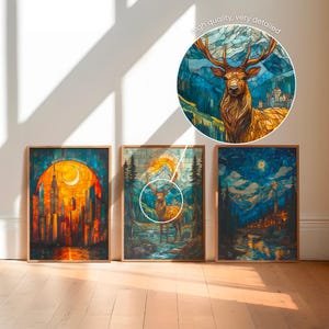 Set of 3 Posters | SJM Universe Inspired | Boho Poster ...