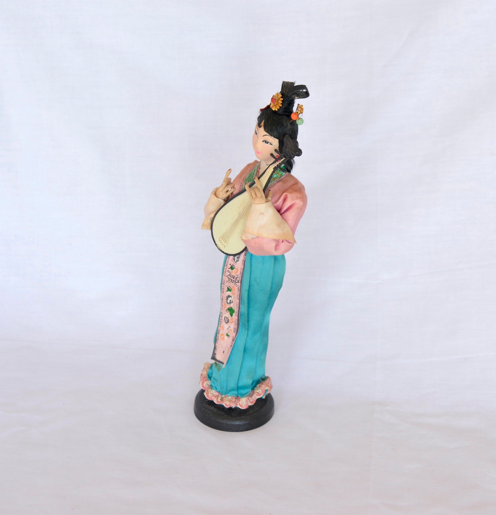 Vintage Japanese Geisha Cloth Doll Folk Art Fabric Hand Made Doll, Hand ...