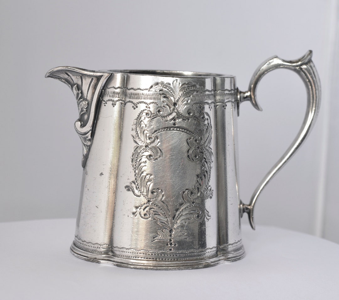 Highly Engraved Victorian Sterling Silver Jug, James Deakin&sons, Rare ...