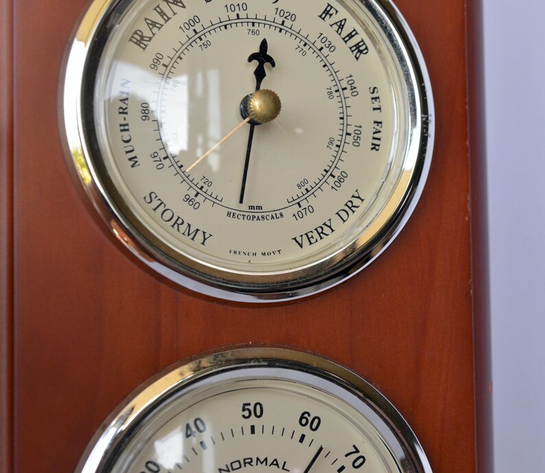 Mid Century Modern, Barometer, Thermometer Humidity Check, Vintage ...