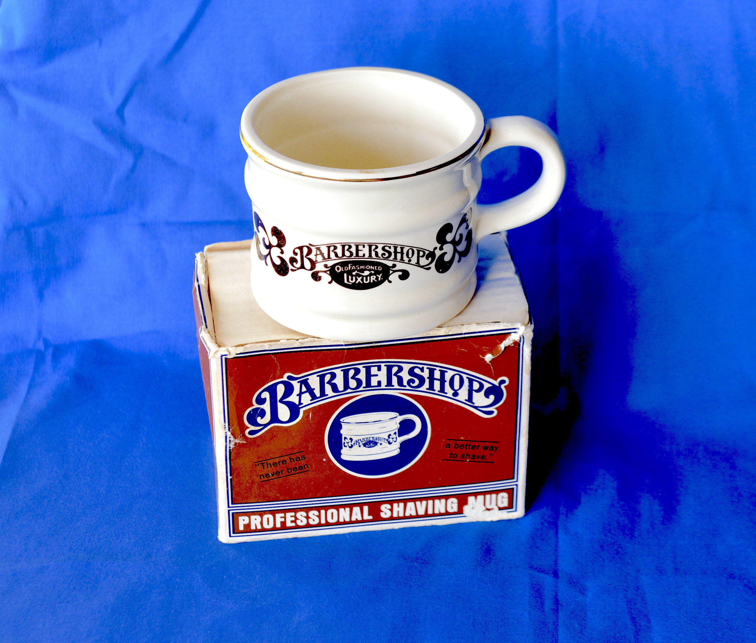 Vintage Barbershop Old Fashion Shaving Bowl, Mug Barber Saloon ...
