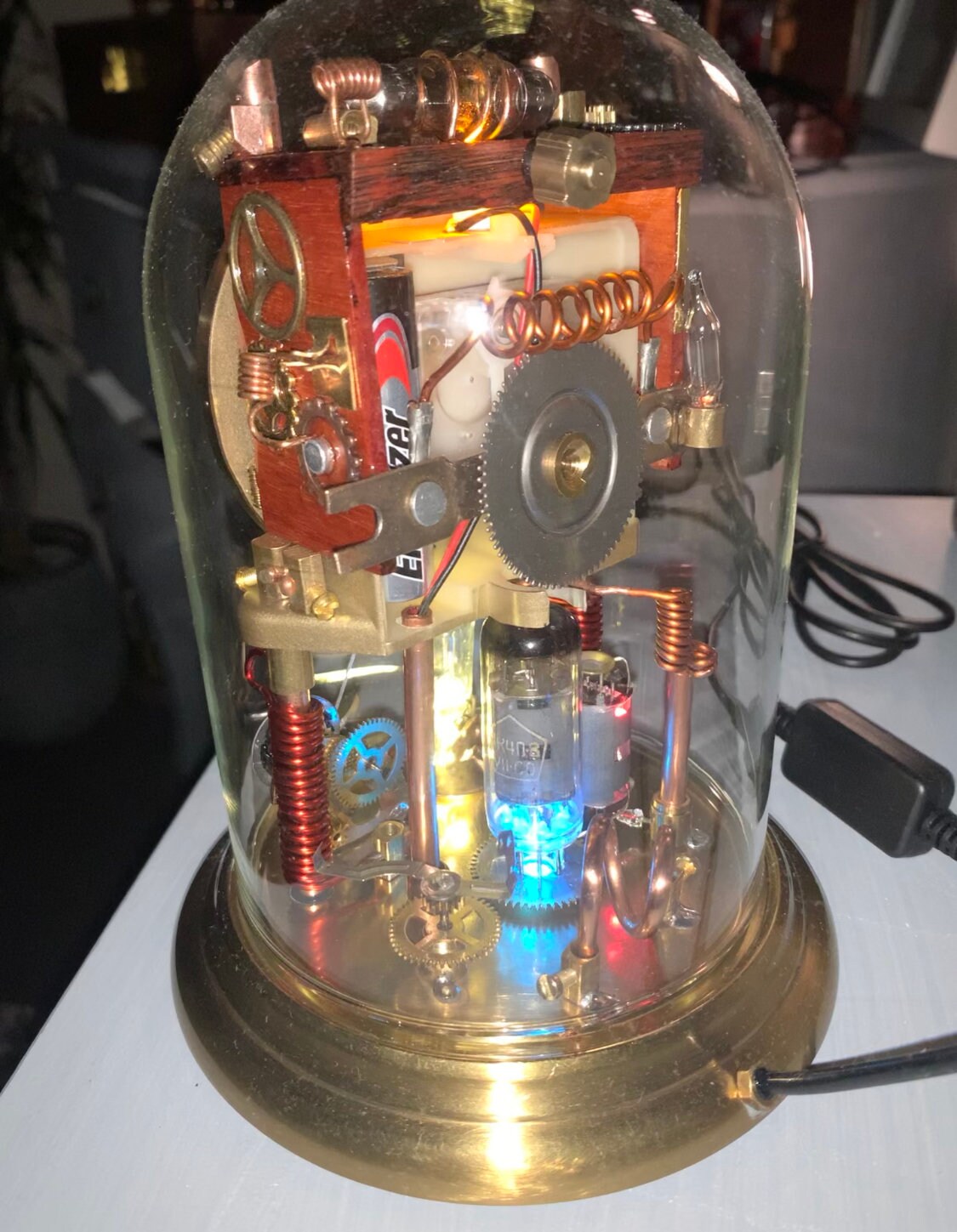 Steampunk Dome Clock - Etsy