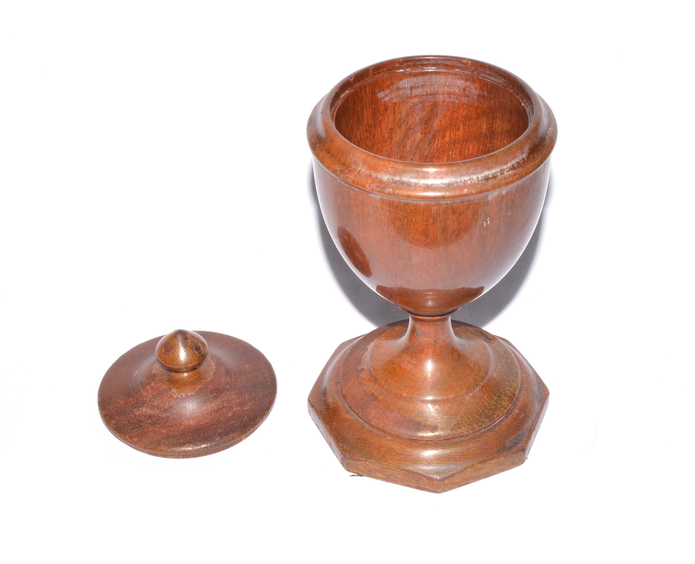 Antique Ancient Ciboria at Calices, Treen or Peaseware Urn and Cover ...