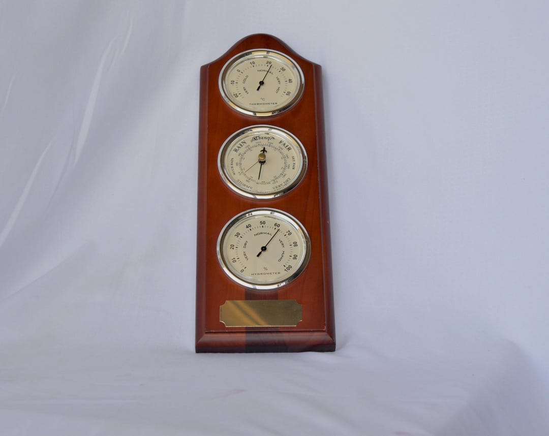 Mid Century Modern, Barometer, Thermometer Humidity Check, Vintage ...