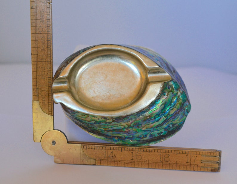 Vintage Ataahua Abalone Ashtray New Zeland, Paua Shell, Maori Warrior ...