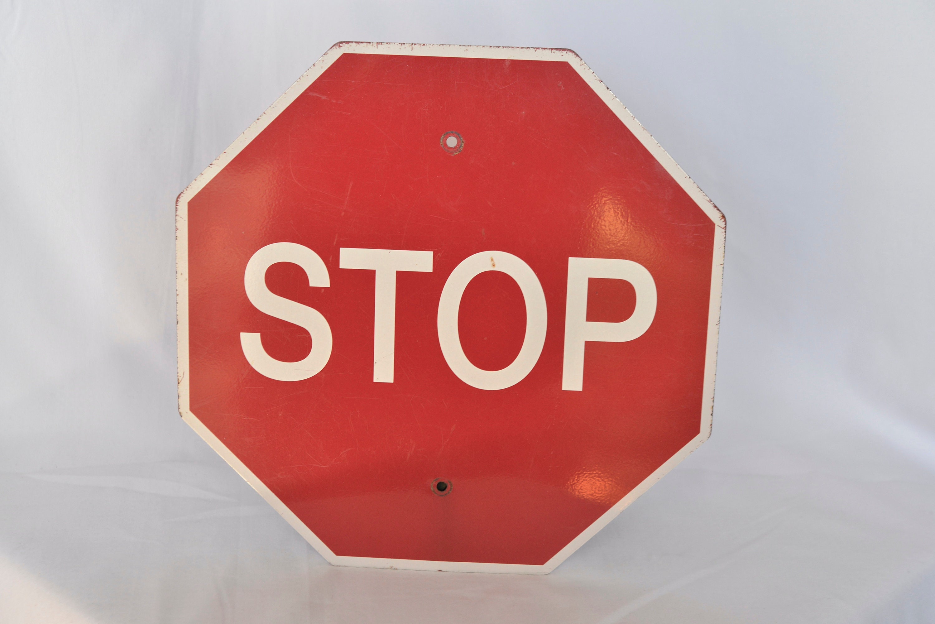The Original Metal Stop Sign Road, Authentic Retired Street Traffic ...