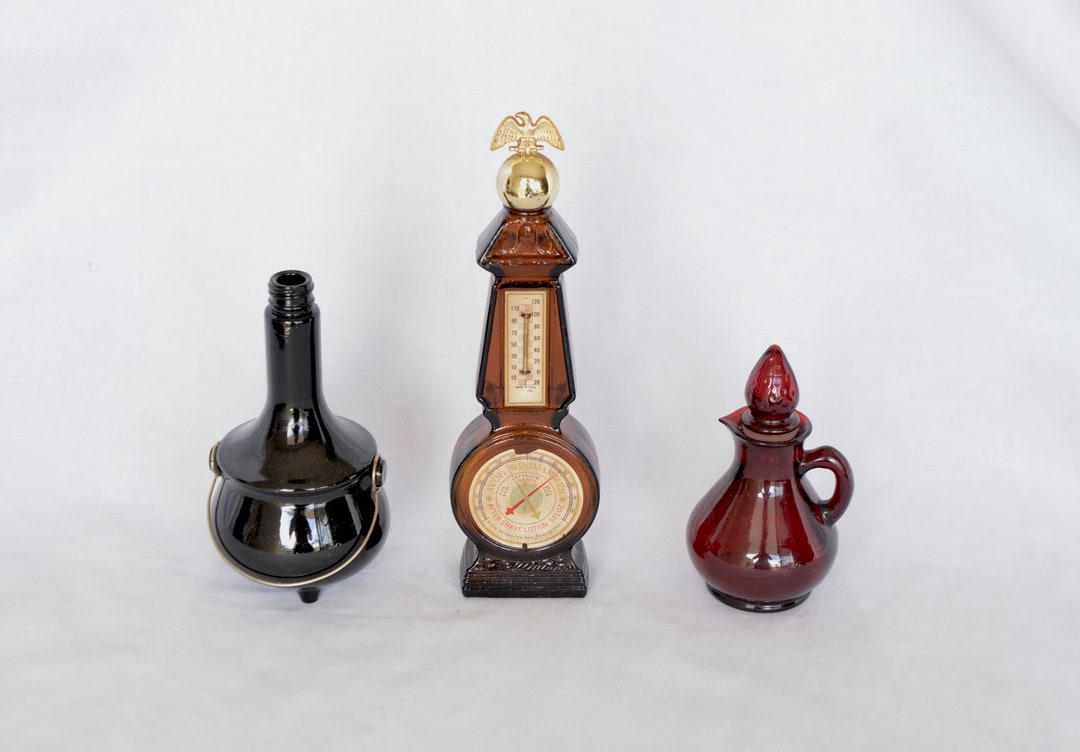 Avon Clock Thermometer, Ruby Red Glass Strawberry, Cauldron Hearth Lamp ...